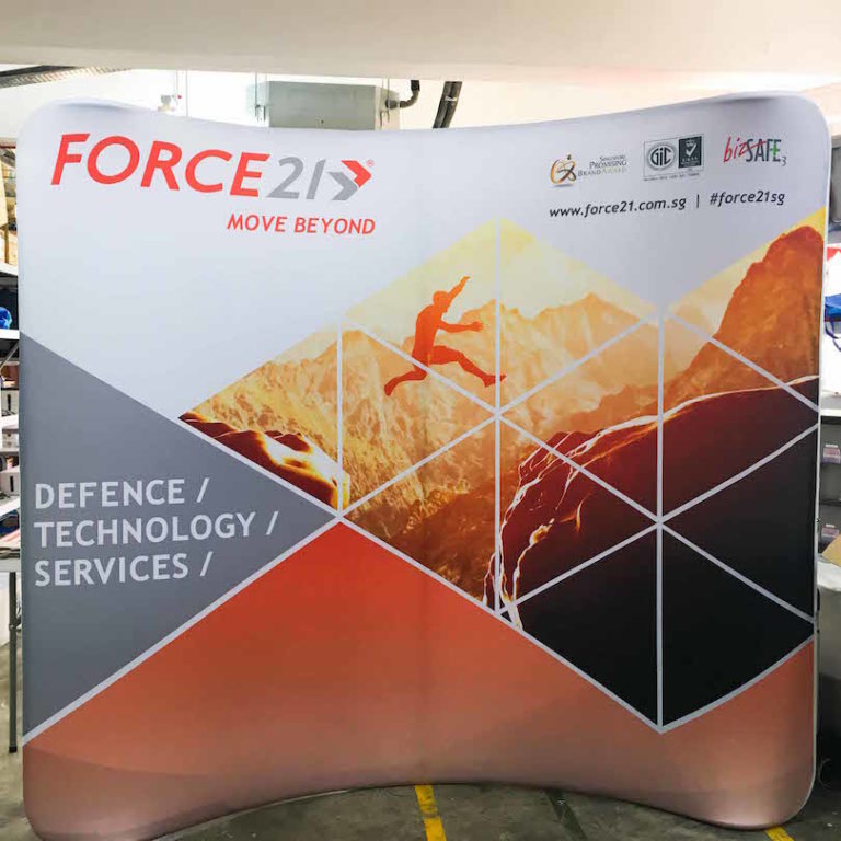 Tension Fabric Banner Display Singapore | Tension Fabric Backdrop Printing